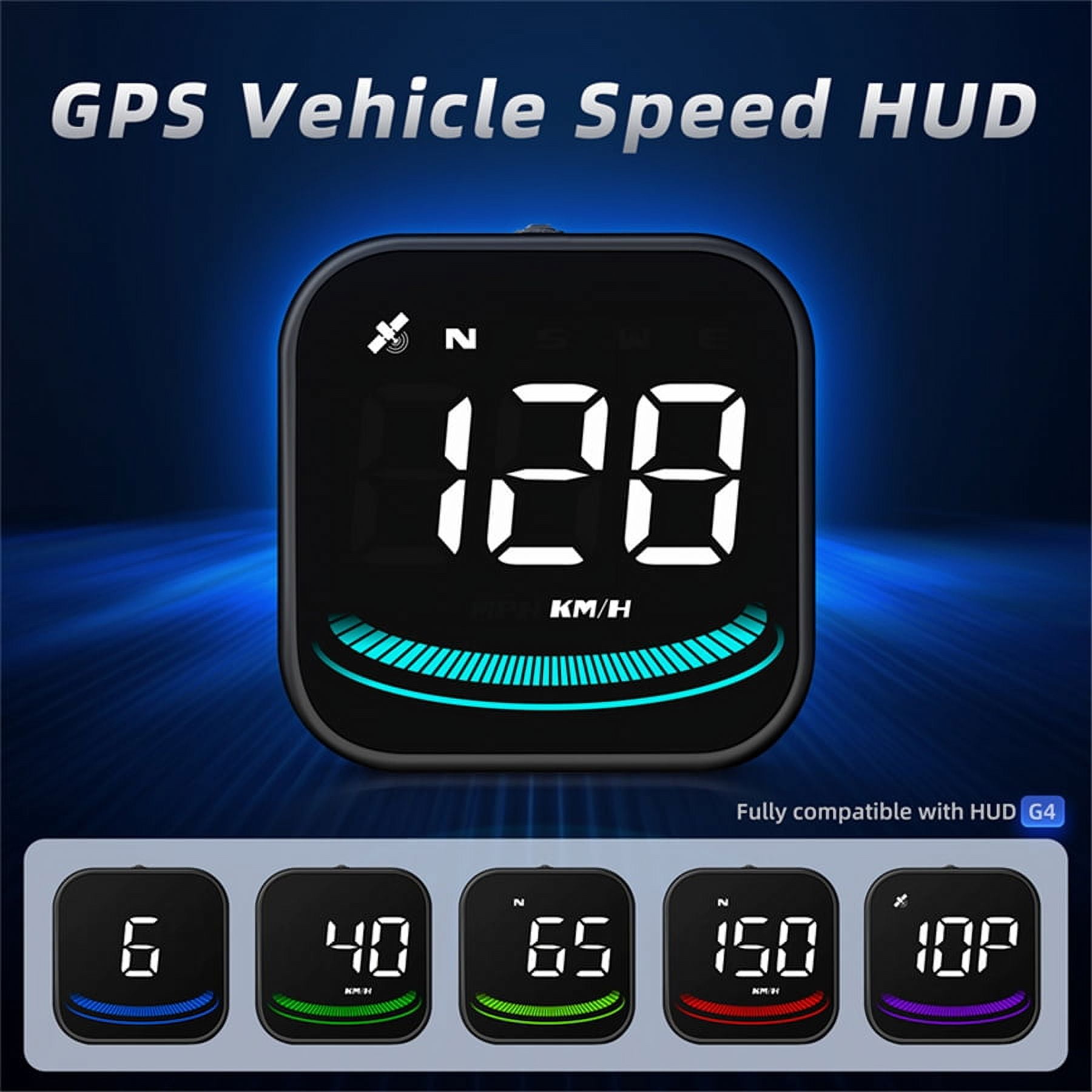 Digital GPS Speedometer Car HUD Head Up Display Overspeed Alarm Meter ...