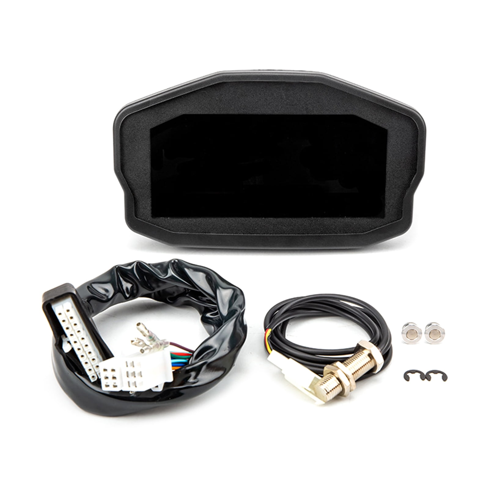 Digital Gauge 12V Motorcycles Speedometer/Tachometer/Odometer Universal ...