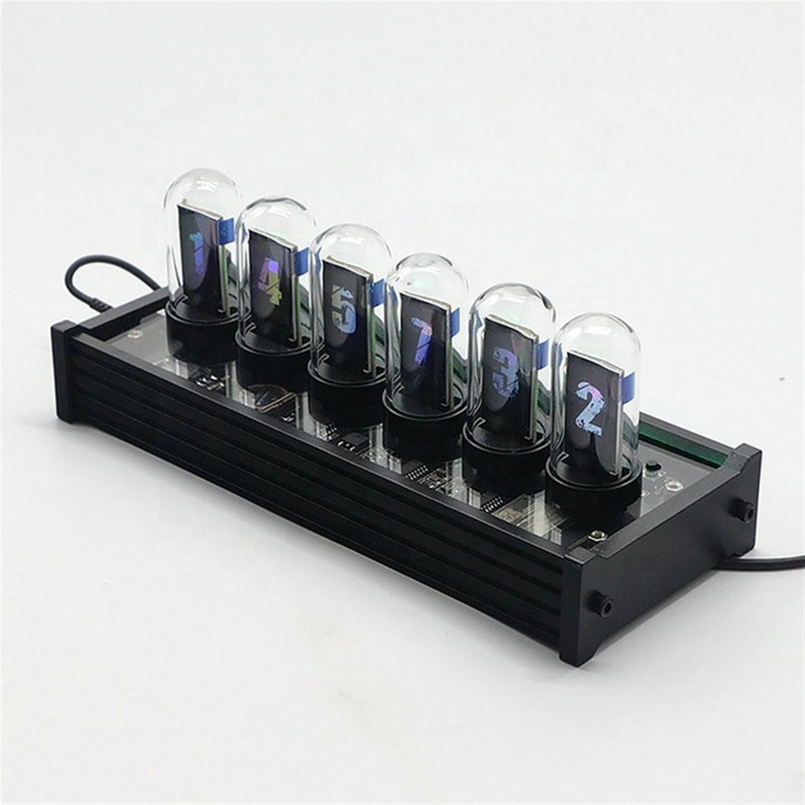 Digital Glow Nixie Tube Clock Editable Display Pictures Modern Nixie ...