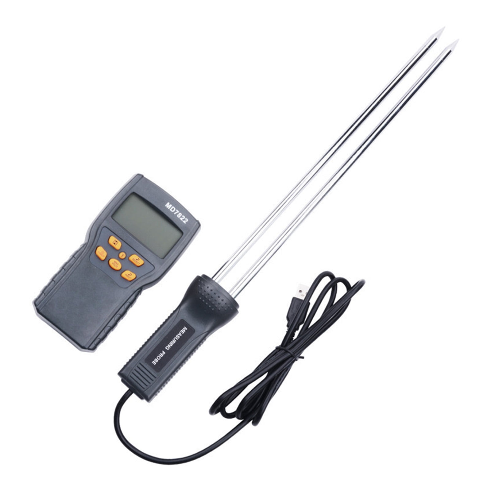 Digital Grain Moisture Temperature Meter LCD Display Humidity Tester ...