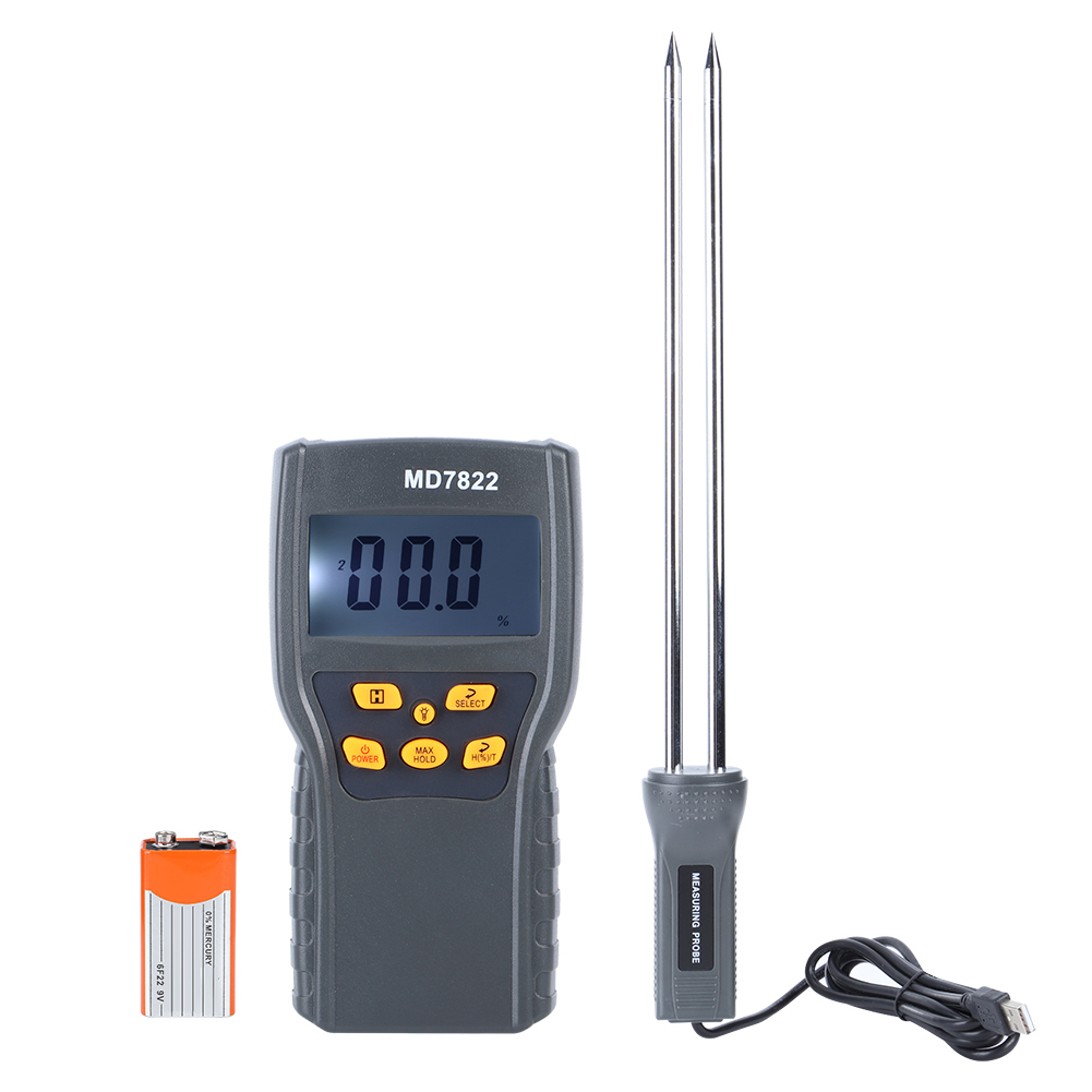 Digital Grain Moisture Tester with Long Probe for Rice and Wheat ...