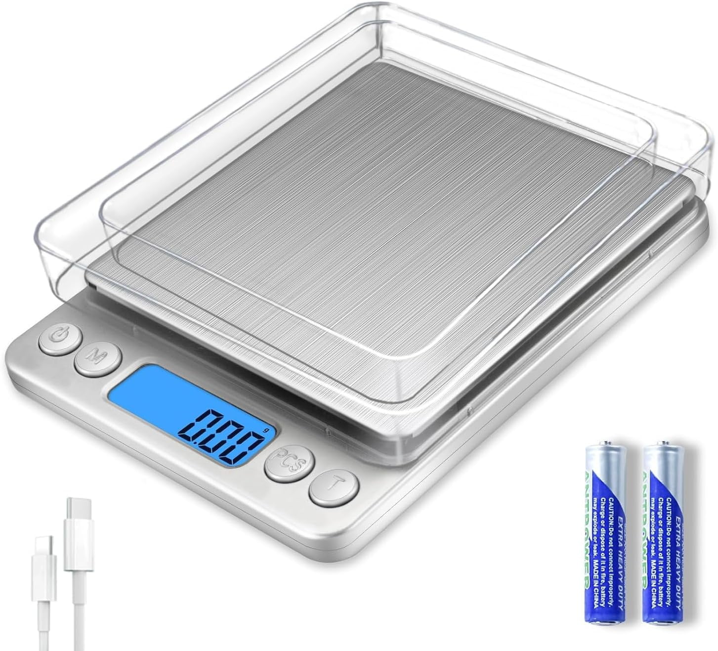 Digital Gram Scale 1000g/0.01g, Scale for Food Ounces and Grams ...