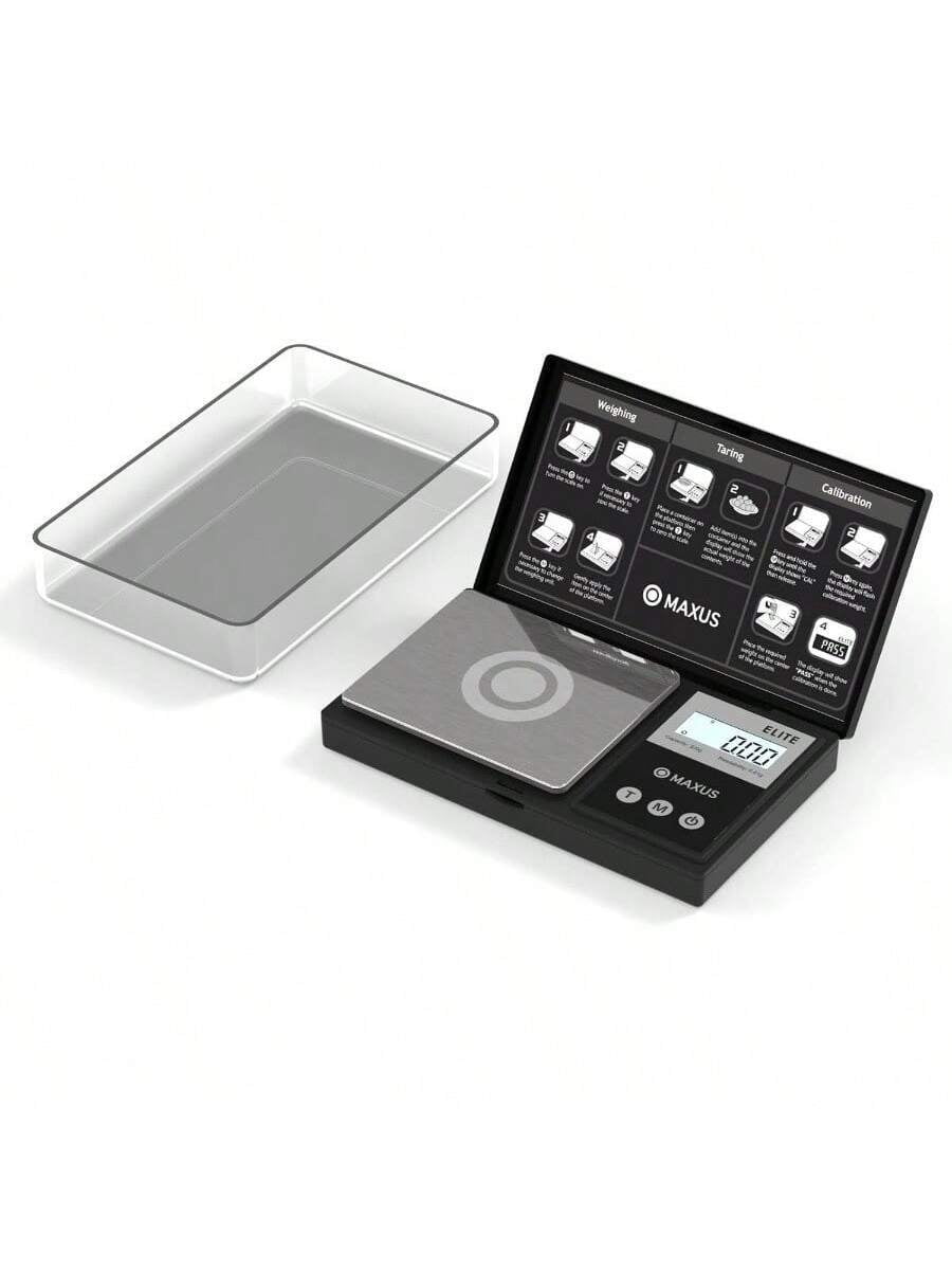 Digital Gram Scale With 200gx 0.01g Capacity, Stylish Gold Plated Cover ...