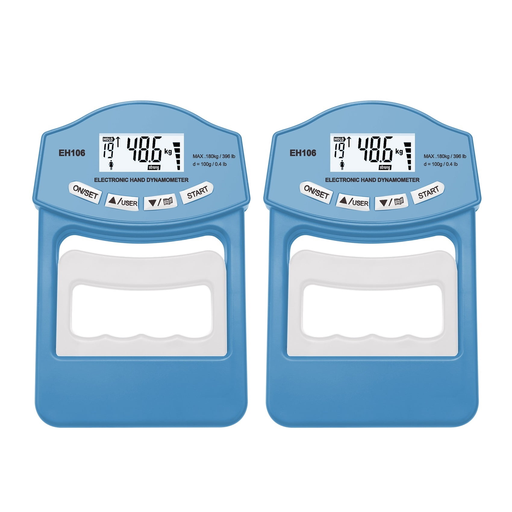 Digital Hand Dynamometer Grip Strength Trainer 396Lbs/180 Kgs Grip ...