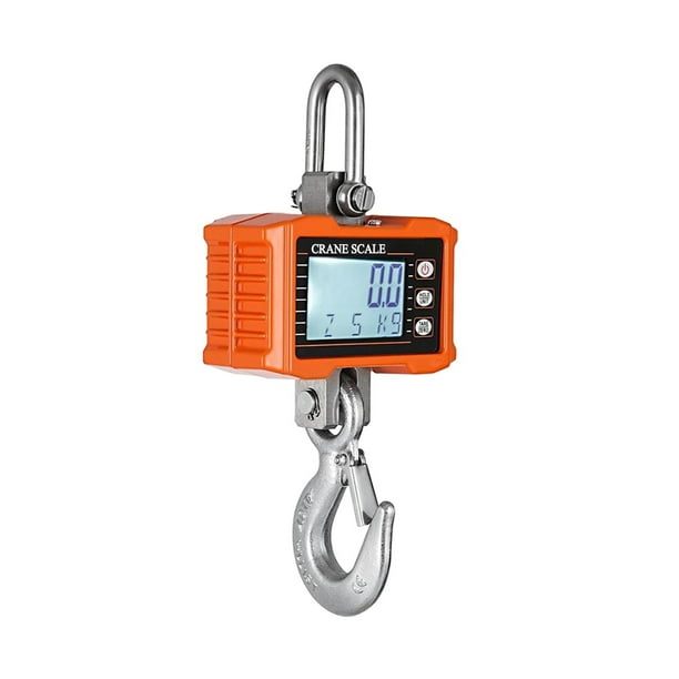 Digital Hanging Scale 1000kg/ 2204lbs Heavy Duty Crane Scale LCD ...