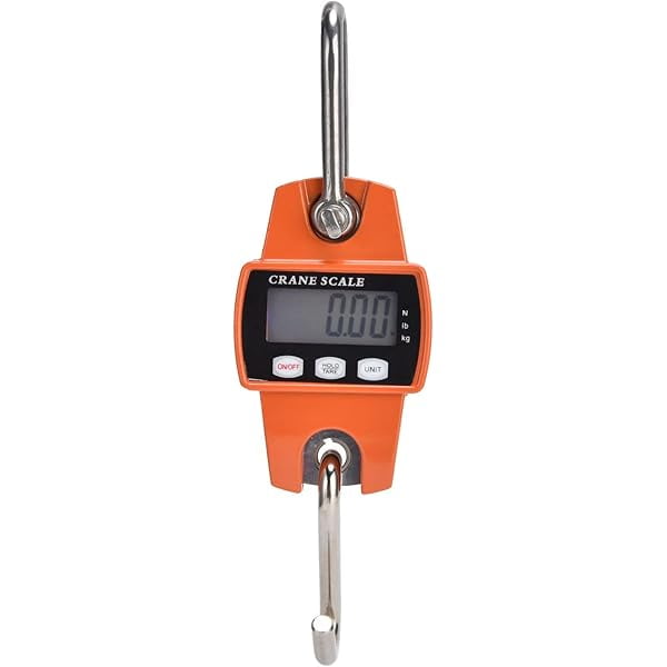 Digital Hanging Scale,Handheld 661.4lb Mini Crane Scale with Hooks,High ...