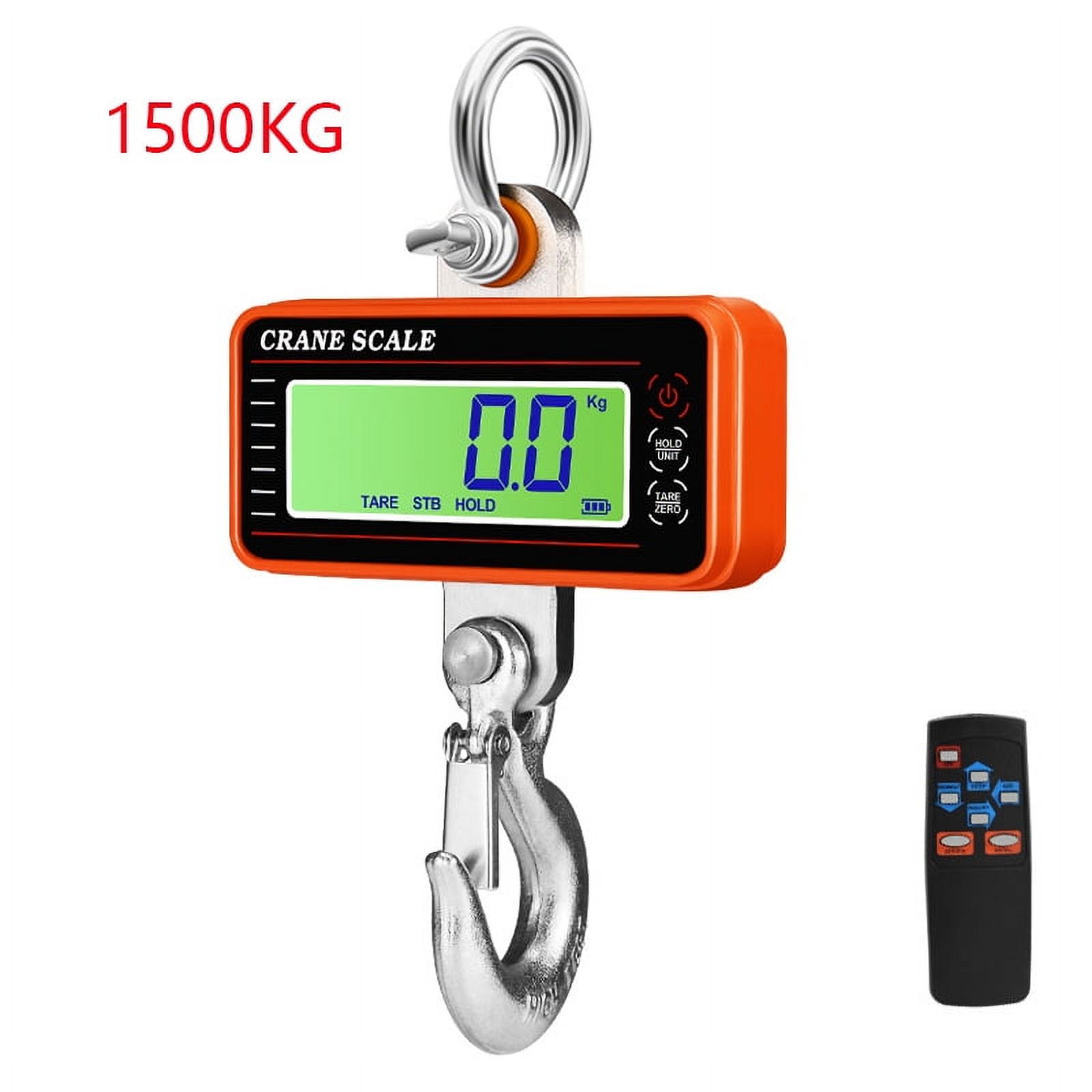Digital Hanging Scale Portable Heavy Duty Industrial Hook Scales 500 ...