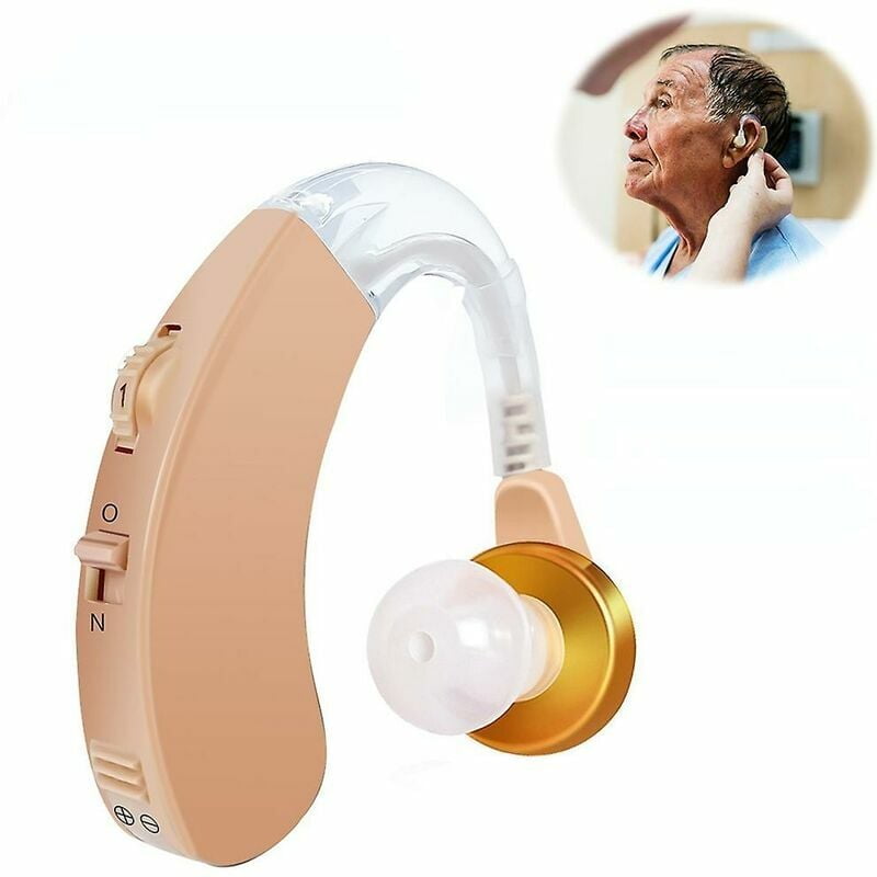 Digital Hearing Amplifier, Behind The Ear Style with Rechargeable Receiver, Ergonomic Design for ...