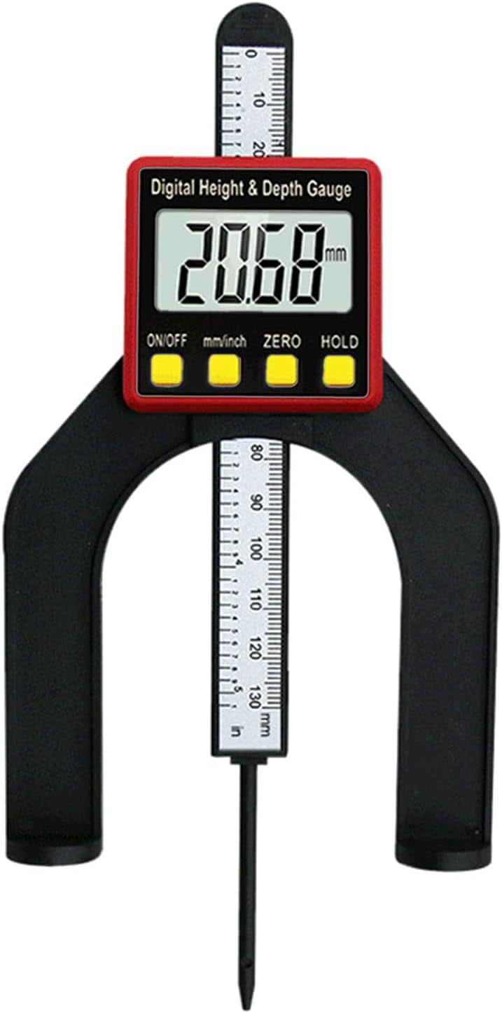 Digital Height Gauge Depth Gauge Woodworking Depth Measuring Ruler With ...