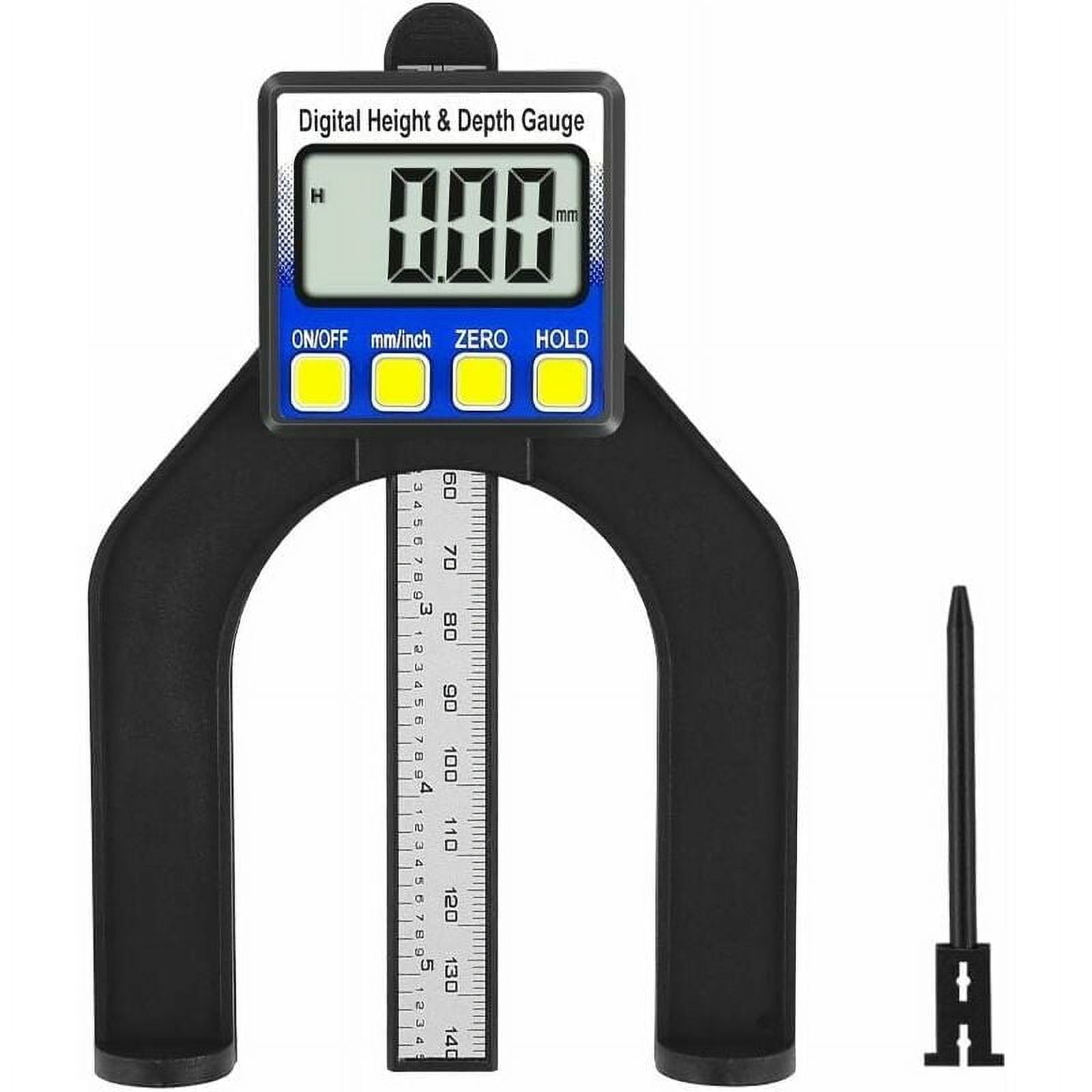Digital Height Gauge Tool, Magnetic Height Gauge With Large Lcd Display For Clear Data And Quick ...