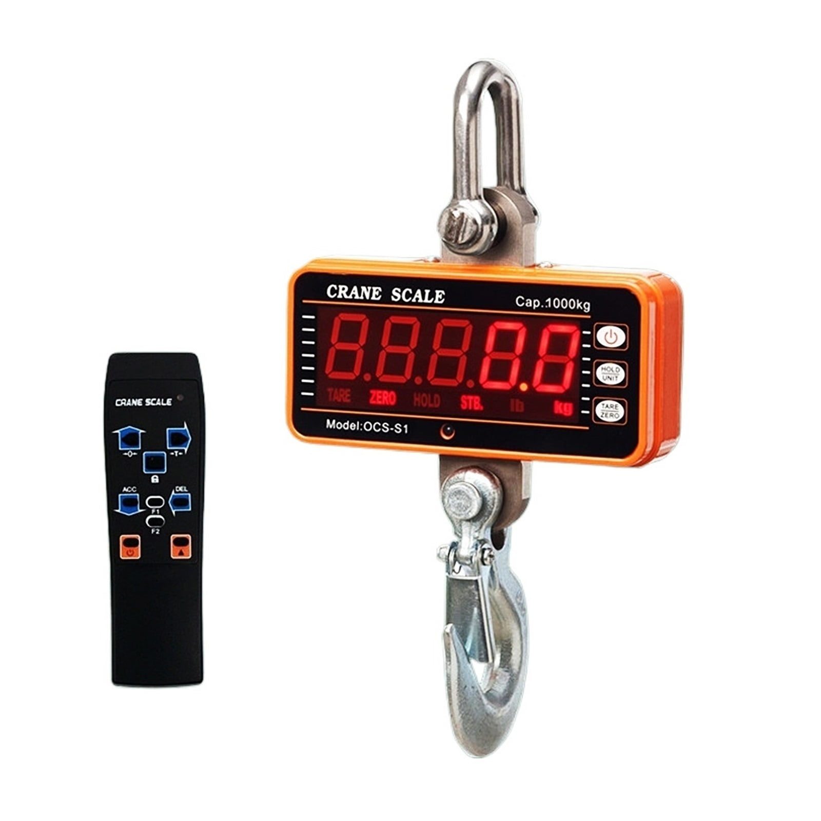 Digital Hook Scale 1000Kg 2000LB Crane Industrial Heavy Duty Weighing ...