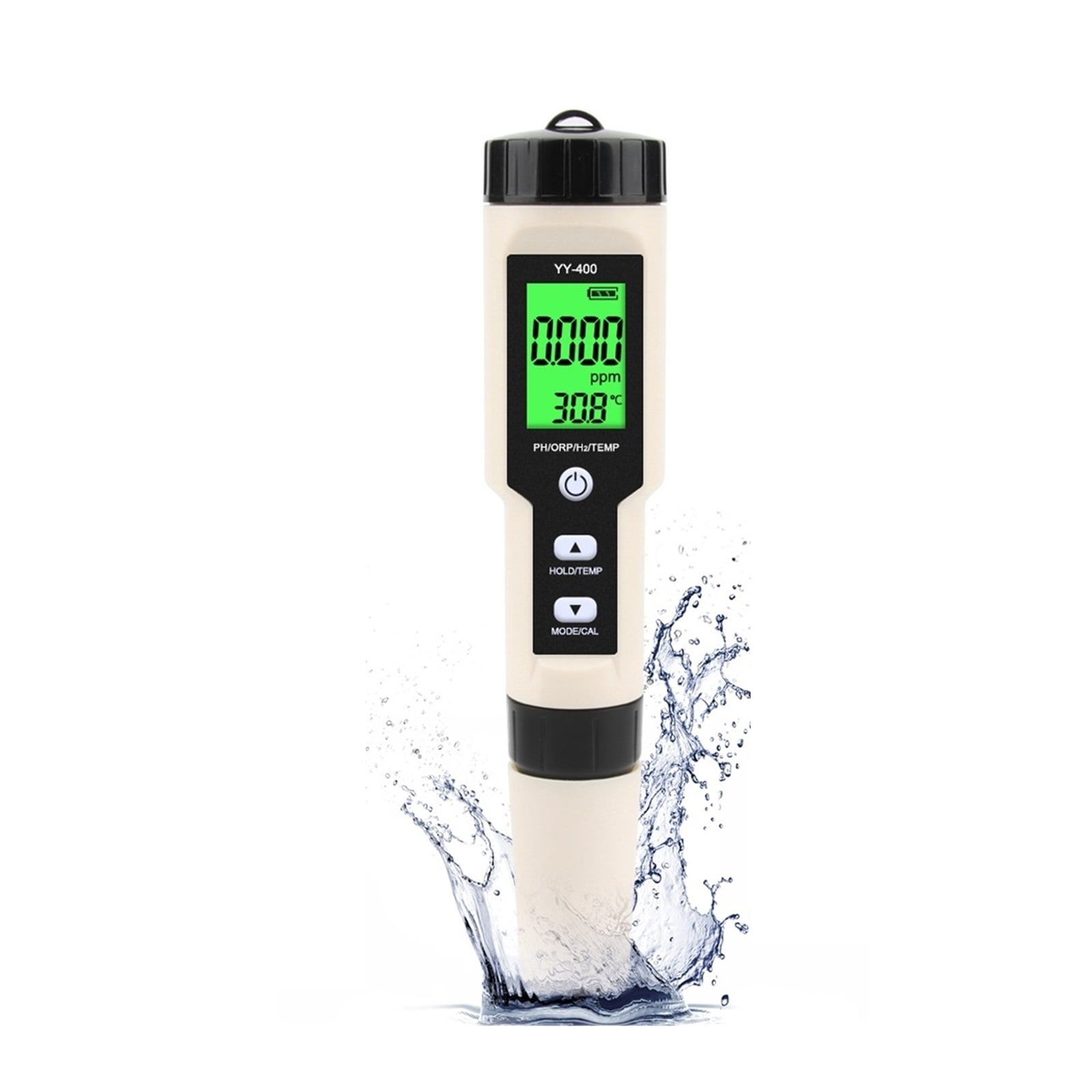Digital Hydrogen Water Tester Monitor 4 In 1 H2 PH ORP TEMP Meter ...