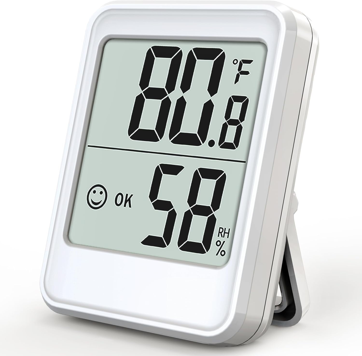 Digital Hygrometer Indoor Thermometer, 2.7in Room Thermometer Humidity ...