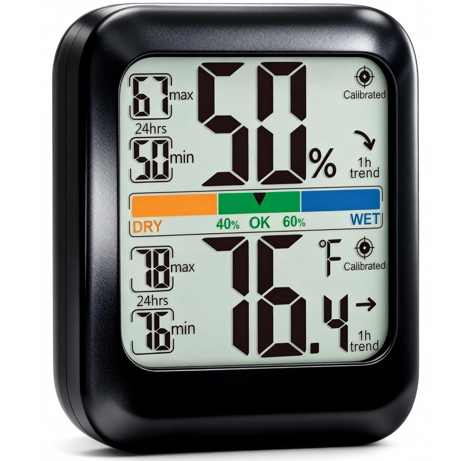 Digital Hygrometer Indoor Thermometer Humidity Meter Gauge, Room ...
