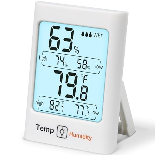 Digital Hygrometer & Thermometer - Accurate Indoor Humidity ...