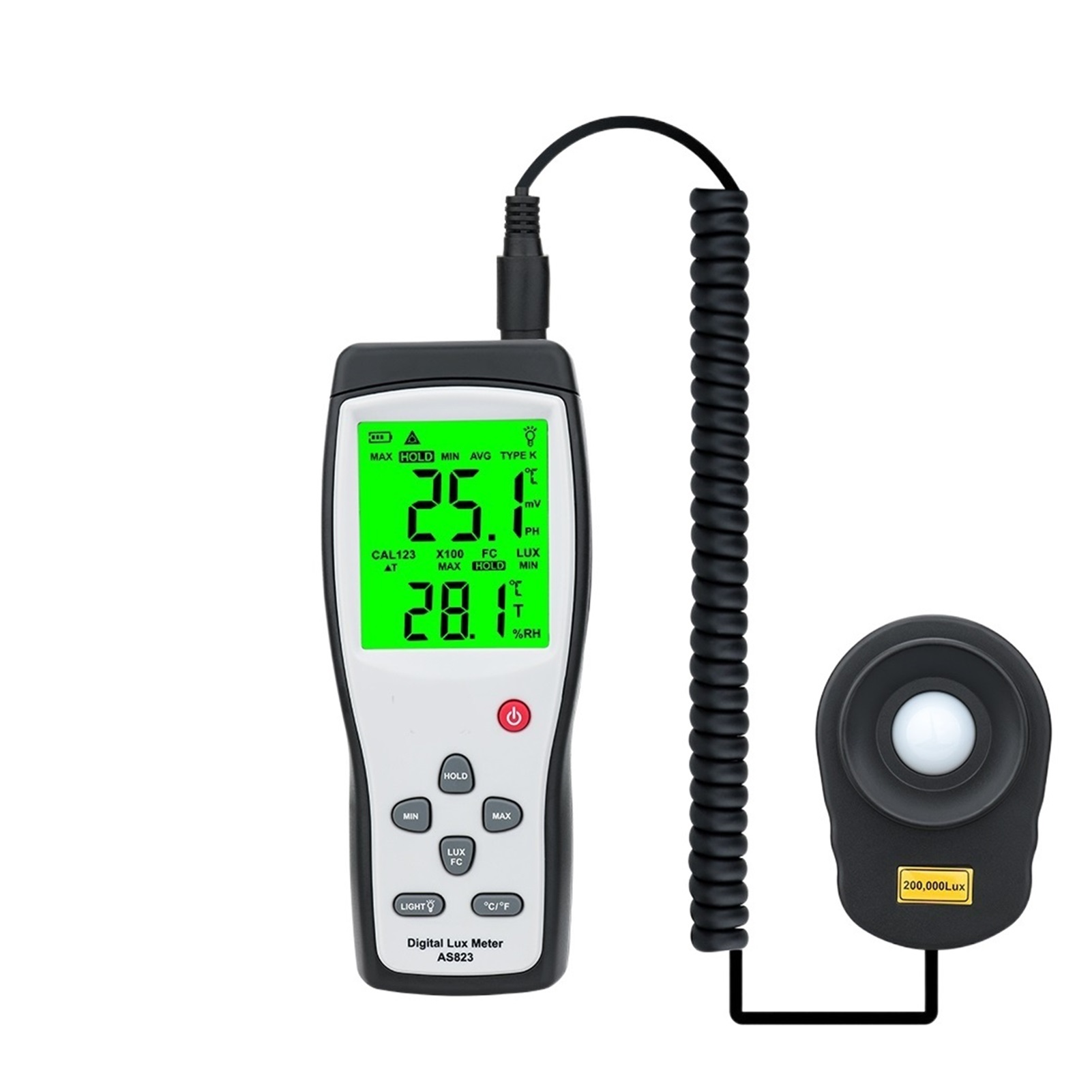 Digital Illuminance Meter Light Meter Digital Illuminator Handheld ...