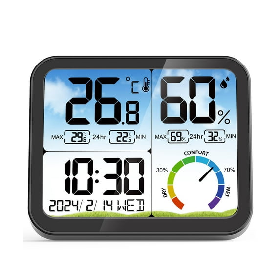 Digital Indoor Room Thermometer - 5.8'' Extra Large Display Temperature ...