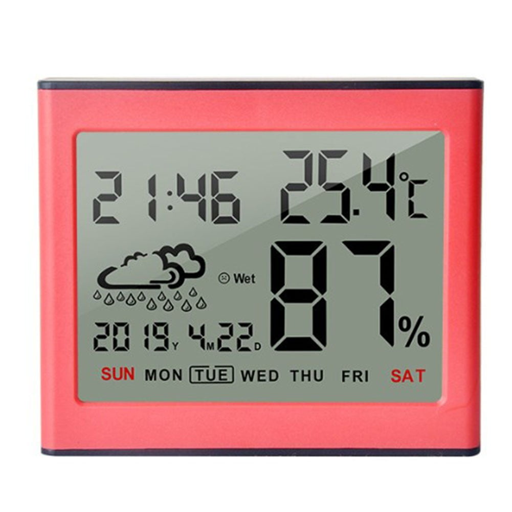 Digital Indoor Thermometer Hygrometer Temperature Humidity Monitor With ...