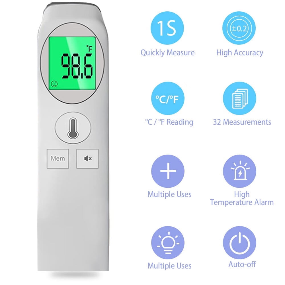 Digital Infrared Forehead and Ear Thermometer for Fever, The Non ...