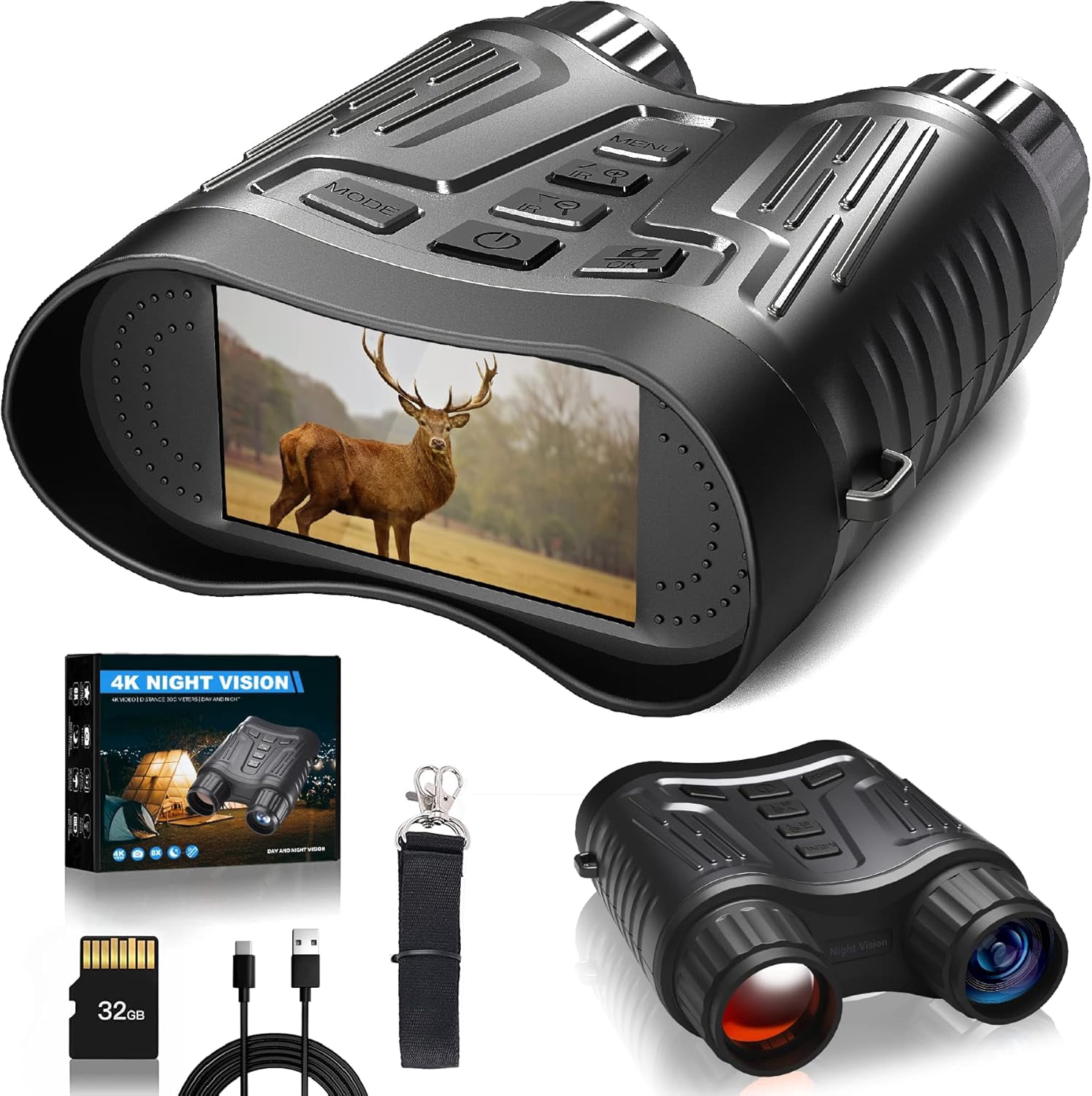 Digital Infrared Night Vision Goggles - 4''/3'' Night Vision for ...