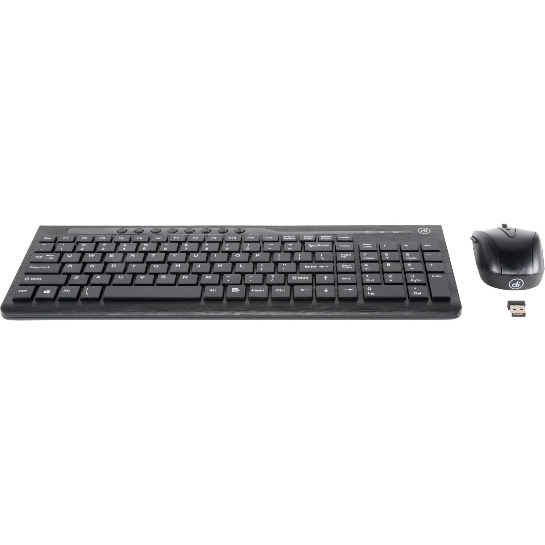 Micro Innovations Wireless Classic Keyboard with Optical Mouse, 4270100 ...
