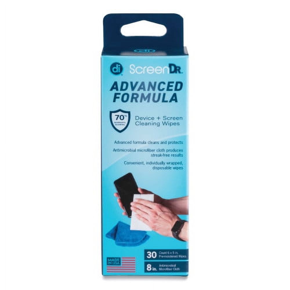 Digital Innovations ScreenDr Device and Screen Cleaning Wipes, Includes ...