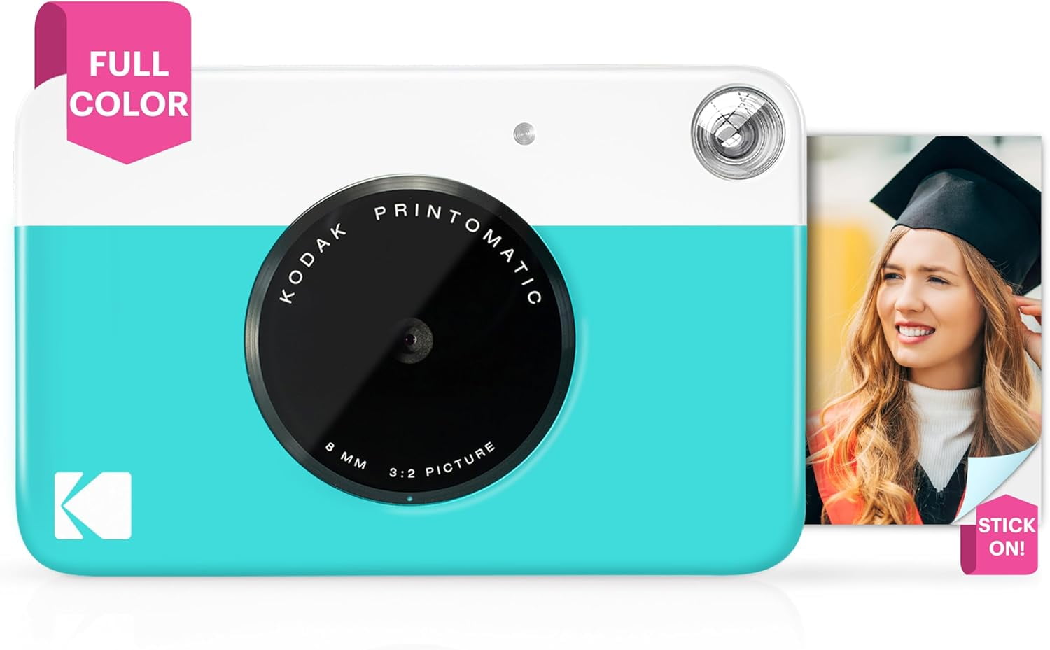 Digital Instant Print Camera - Full Color Prints On Zink 2X3" Sticky ...