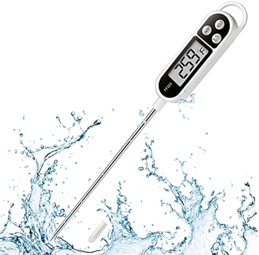 Digital Instant Read Meat Thermometer for Cooking, Food, Candy, Water ...