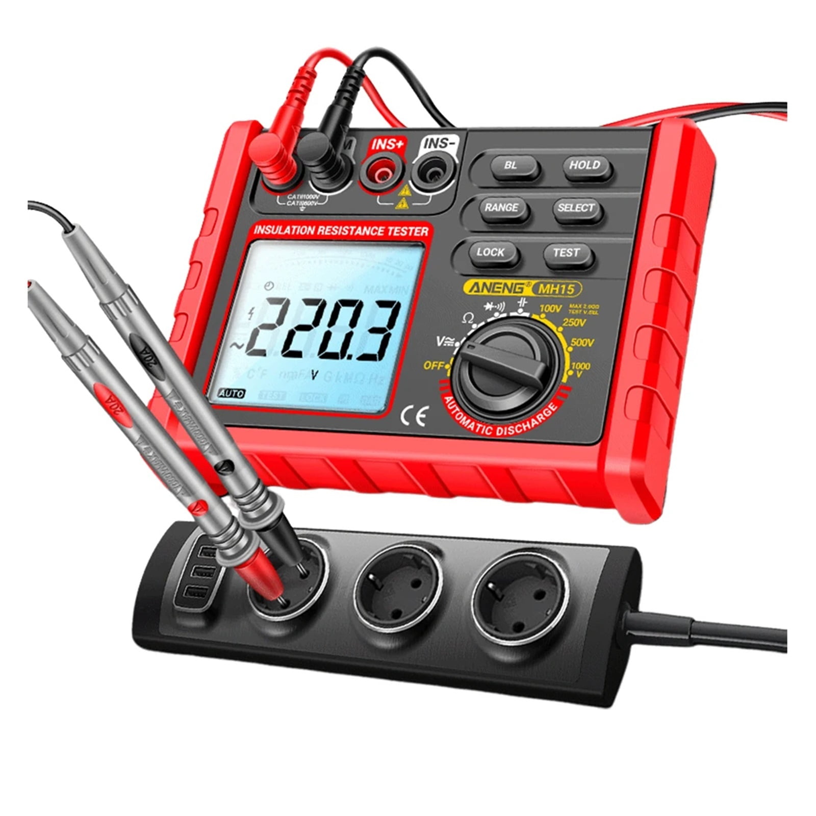 Digital Insulation Resistance Meter Multifunctional Automatic Discharge ...