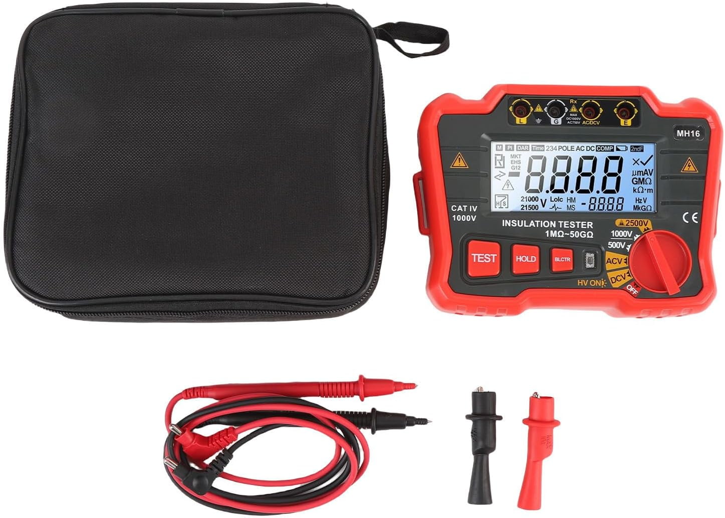 Digital Insulation Resistor Tester High Precise 2500V Megohmmeter ...