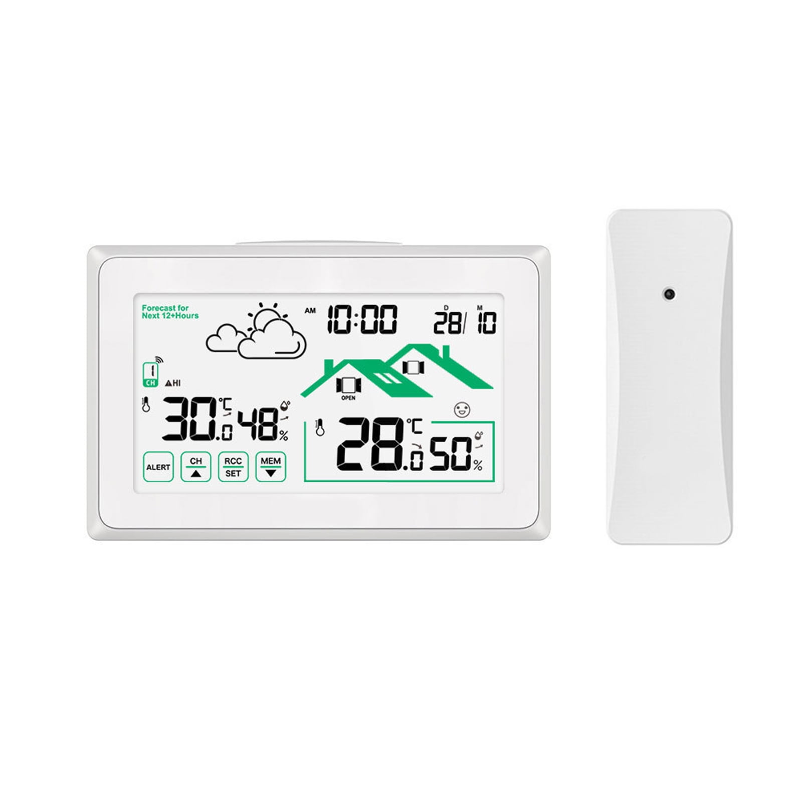 Digital Intelligent Touch Button Thermometers Tool With Indoor Outdoor ...