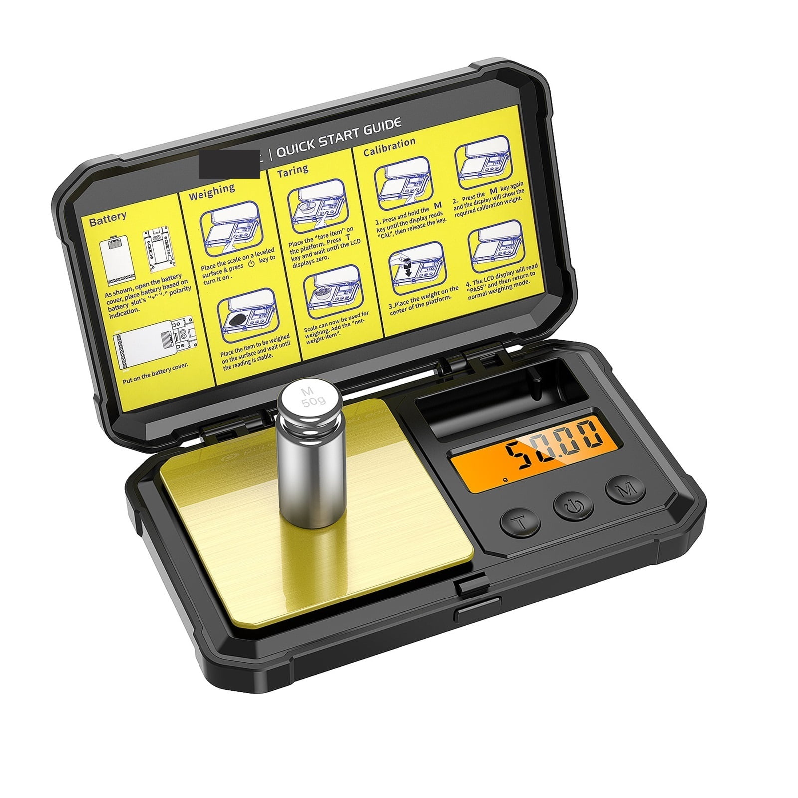 Digital Jewelry Scale 200g 0.01g Pocket Scales With 50g Calibration ...