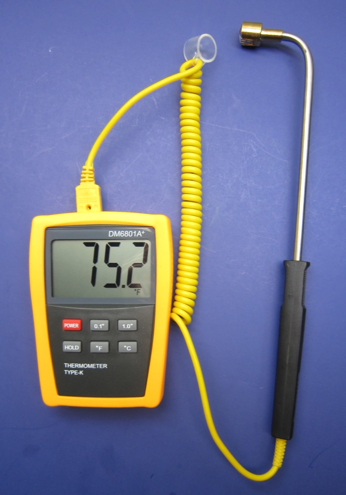 Digital K-Type Thermometer with High Temperature Surface Probe Sensor ...