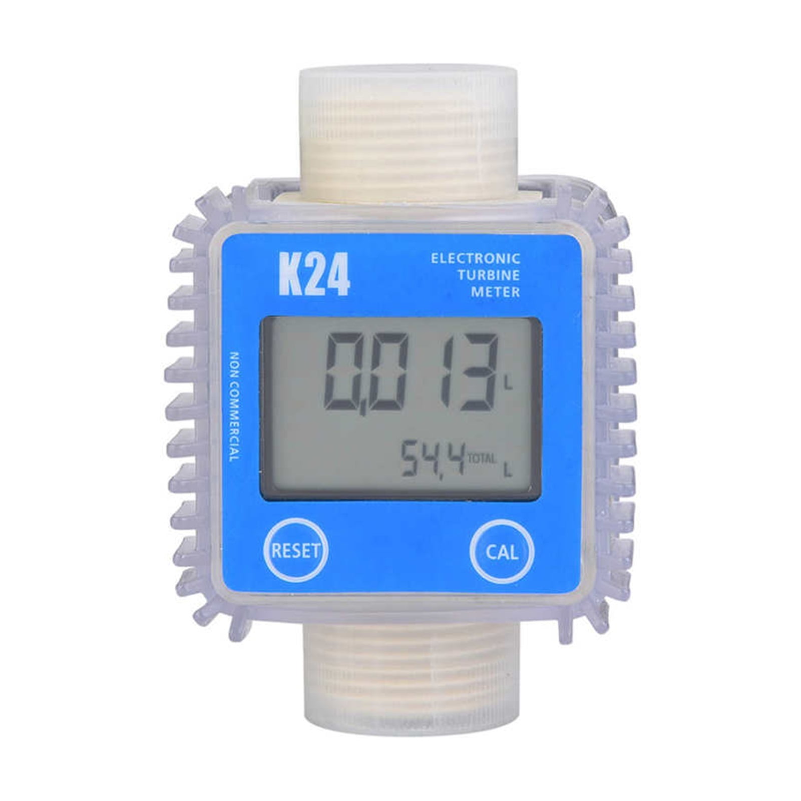 Digital K24 Die-sel Oil Fuel Flow Meter Gauge LCD Fuel Flow Meter ...