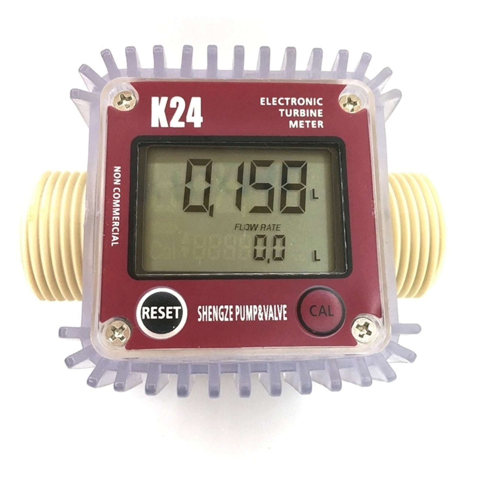 Digital K24 Digital Oil Fuel Flow Meter Gauge For Chemicals Liquid ...