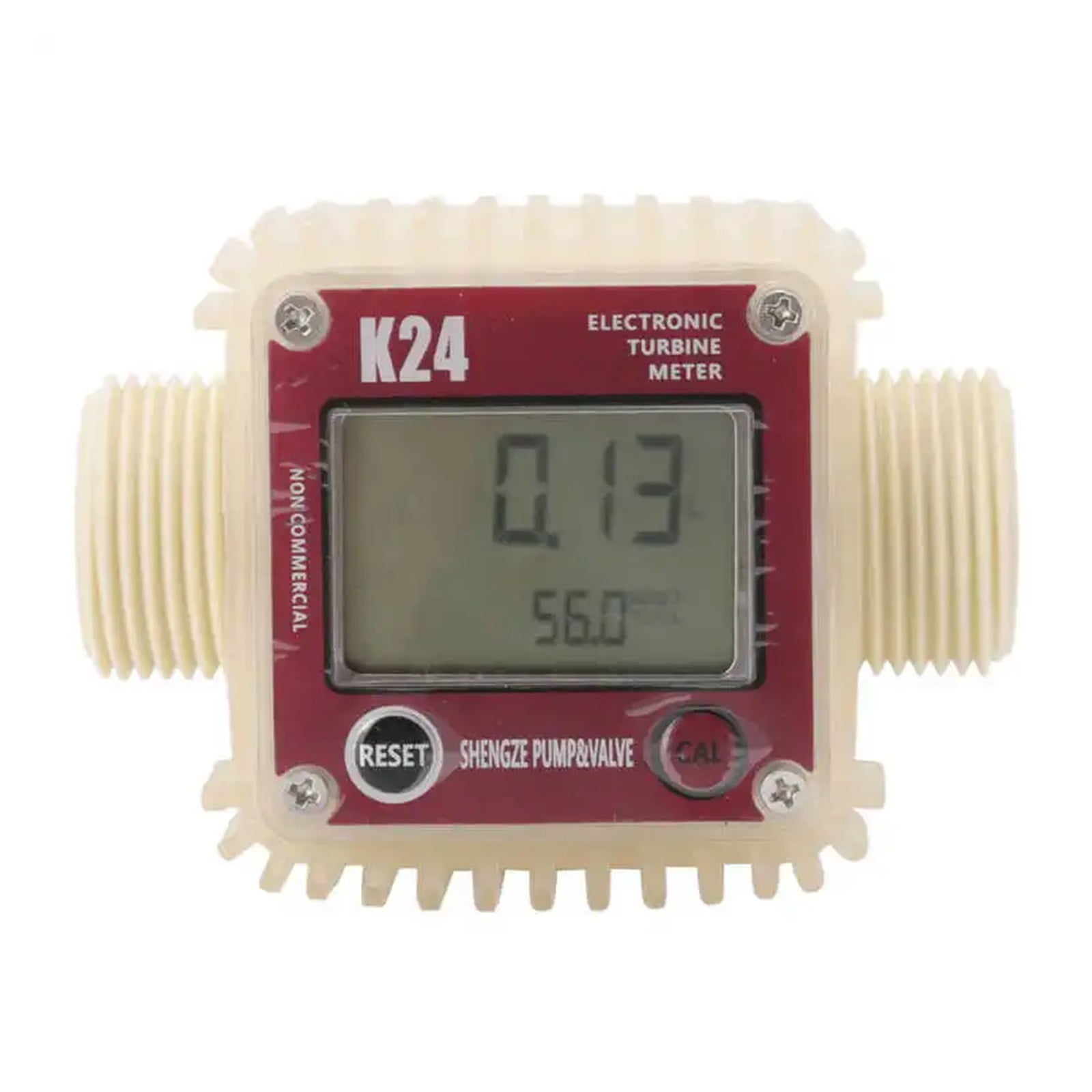 Digital K24 Oil Fuel Flow Meter Gau LCD Fuel Flow Meter Chemicals Water ...