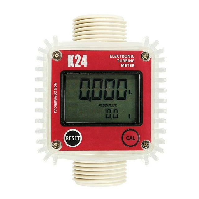 Digital K24 Turbine Digital Diesel Oil Fuel Flow Meter Gauge For ...