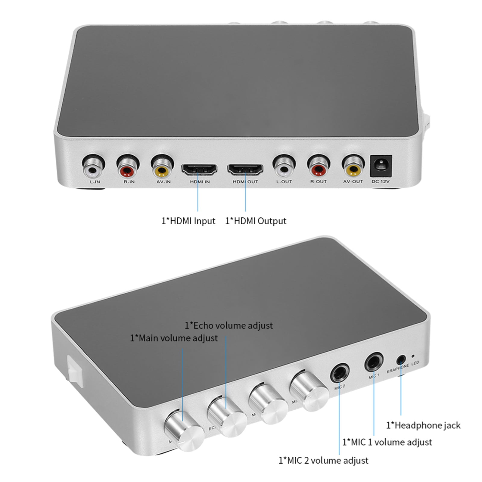 Digital Karaoke Sound Mixer Portable Digital Stereo Audio System 4K/2K ...