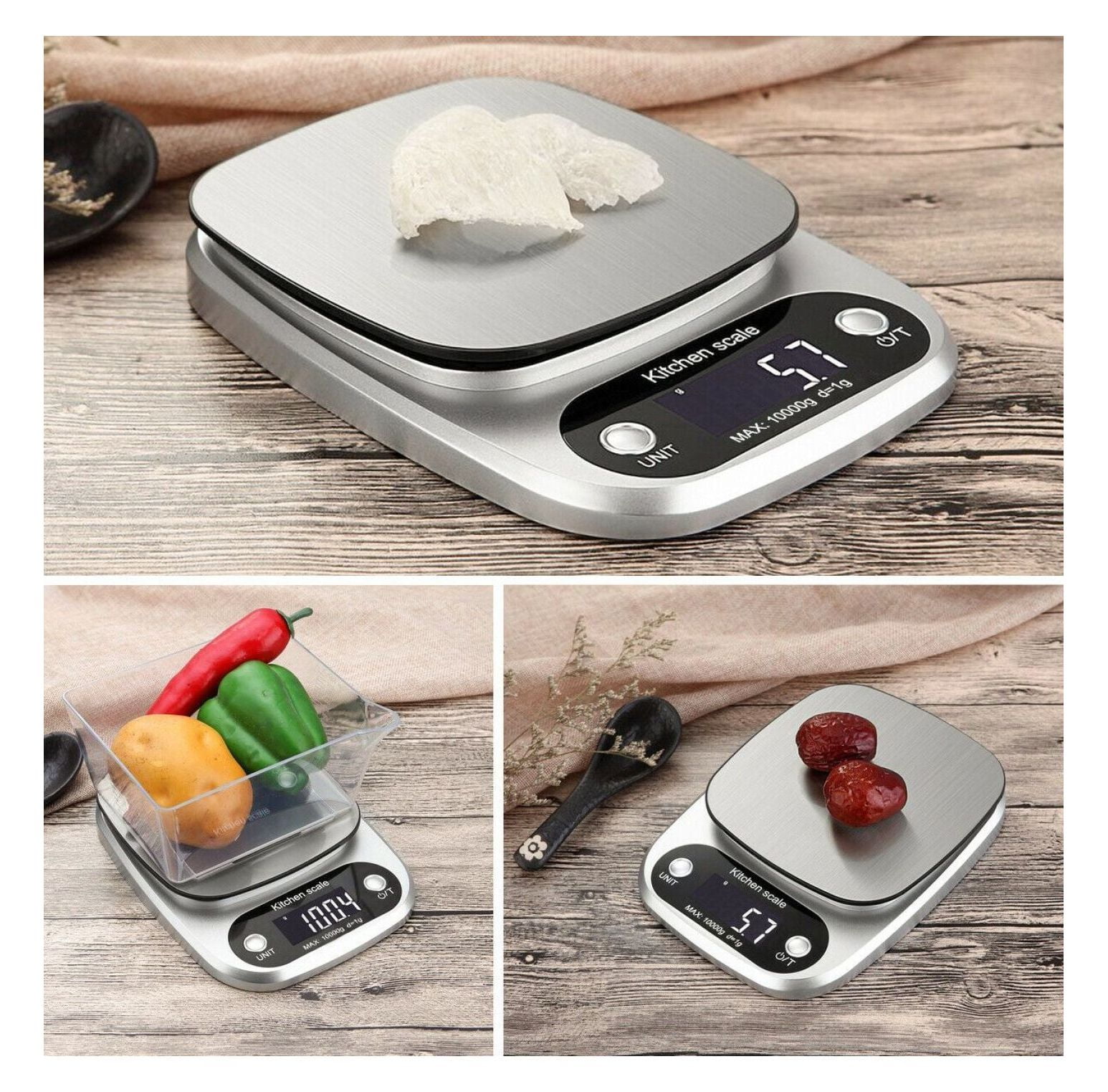 Digital Kitchen Food Diet Scale, Multifunction Weight Balance 22lbs 1g ...