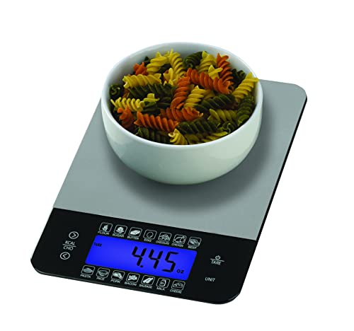Digital Kitchen Food Scale with Calorie Carb Calculator Stainless Steel ...