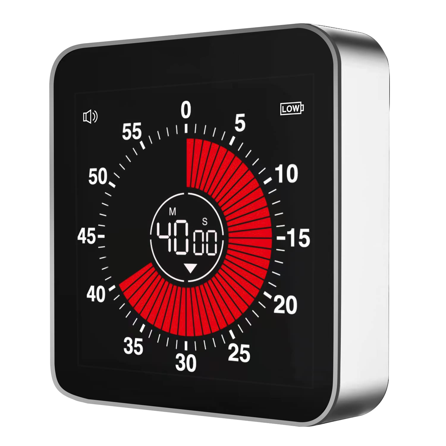 Digital Kitchen Rechargeable Visual Timer for Kids with 3.4 Inches ...