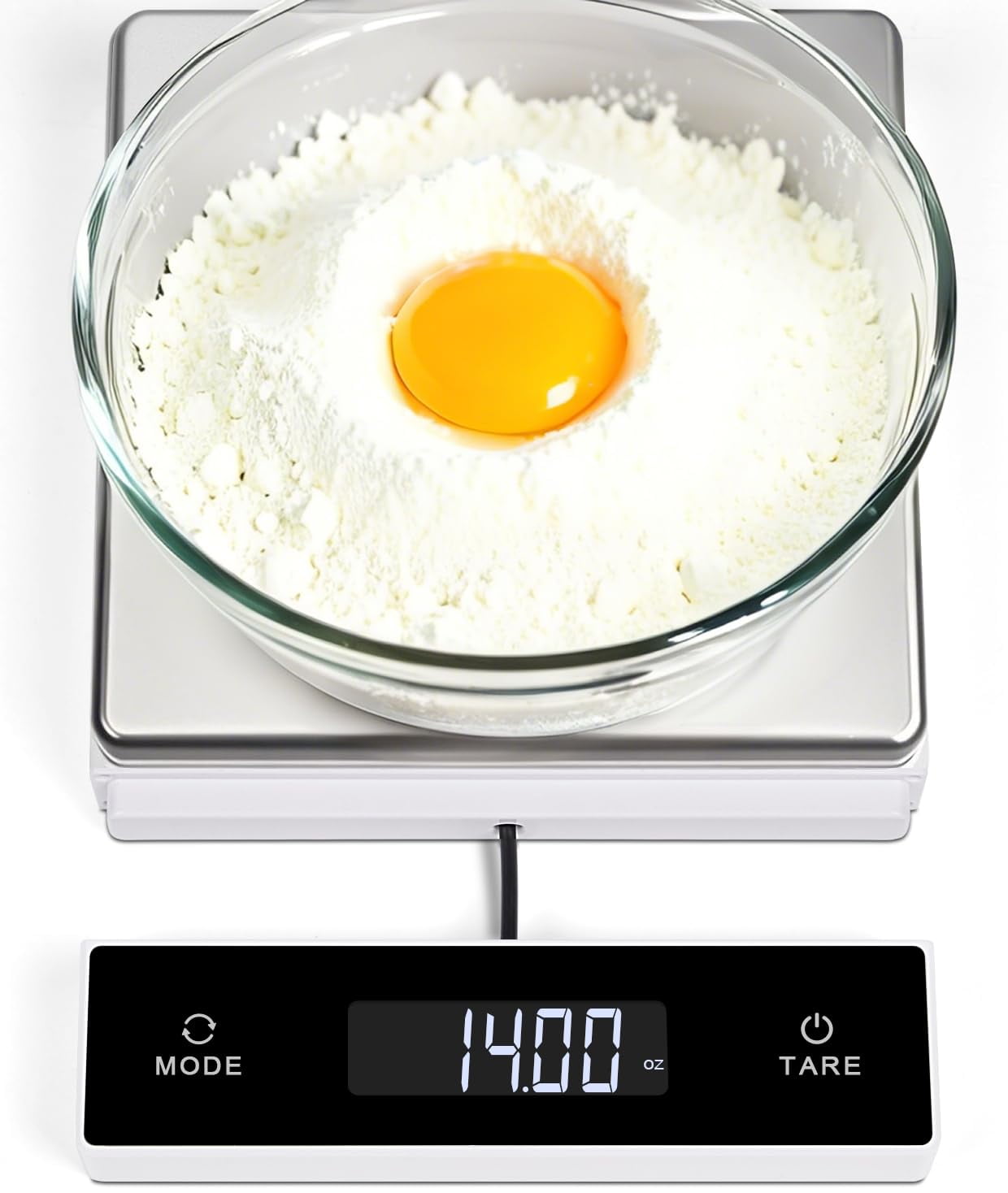 Digital Kitchen Scale, 11-Pound Stainless Steel Food Scale with Pull ...