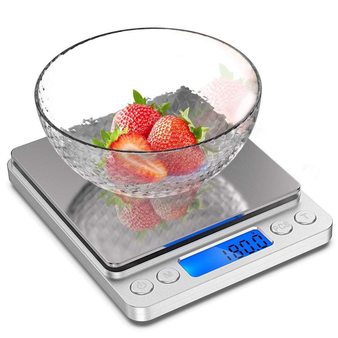 Digital Kitchen Scale, 3000g/ 0.1g Small Jewelry Scale, Food Scales ...