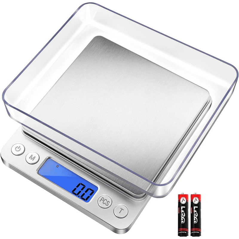 Digital Kitchen Scale 3000g/0.3g, Pocket Food Scale with 6 Units, LCD ...