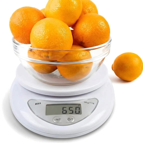 Digital Kitchen Scale – Food for Cooking & Baking (5 kg/11 lb) High ...