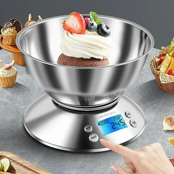 Digital Kitchen Scale High Precision - Food Detachable Timing Stainless ...
