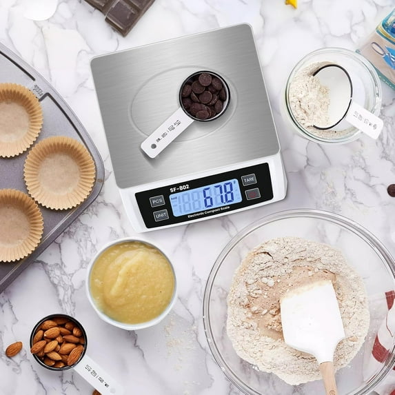 Digital Kitchen Scale Large Food Scale for Baking Cooking Stainless ...