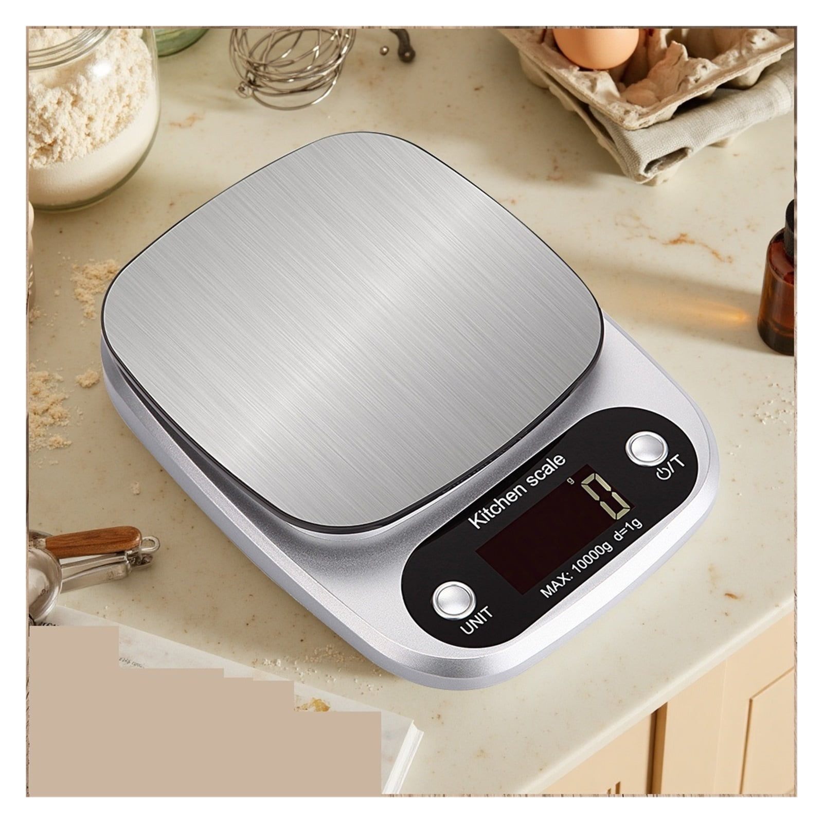 Digital Kitchen Scale Precision Accuracy, Compact Food Scale with LCD ...