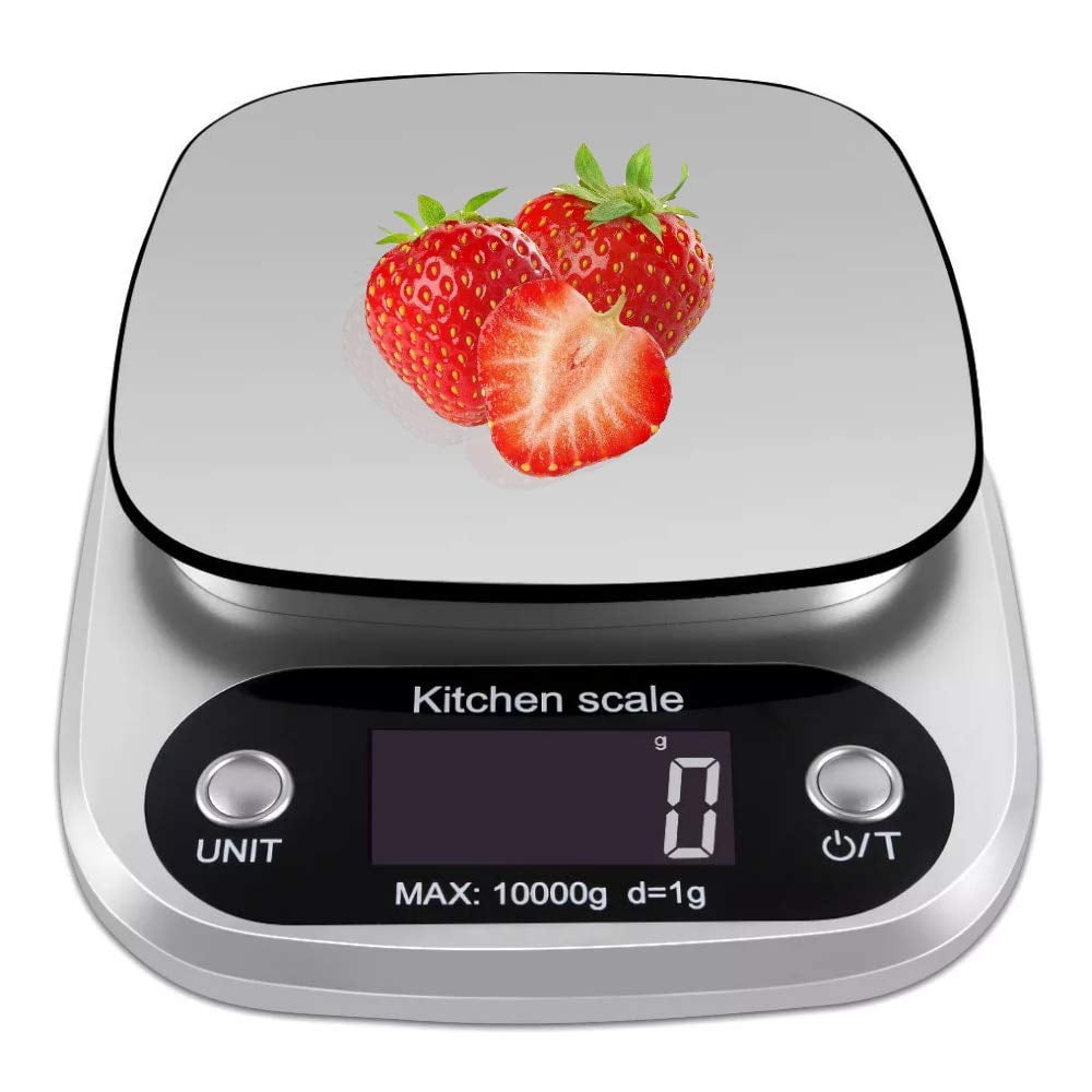 Digital Kitchen Scale Stainless Steel LCD Electronic Food Scale Jewelry ...