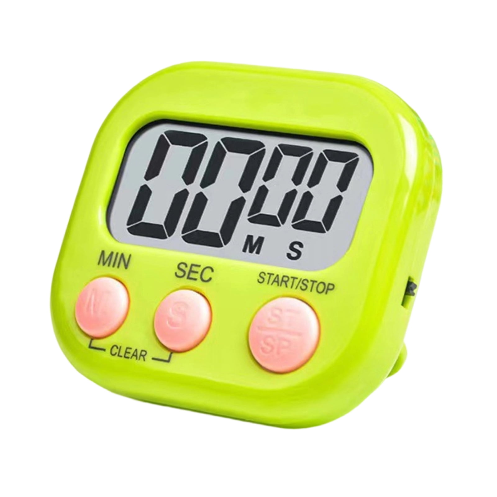 Digital Kitchen Timer, Green Digital Countdown & Countup Timer with ...
